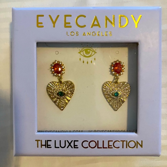 eye candy | Jewelry | Eye Candy Earrings Evil Eye | Poshmark